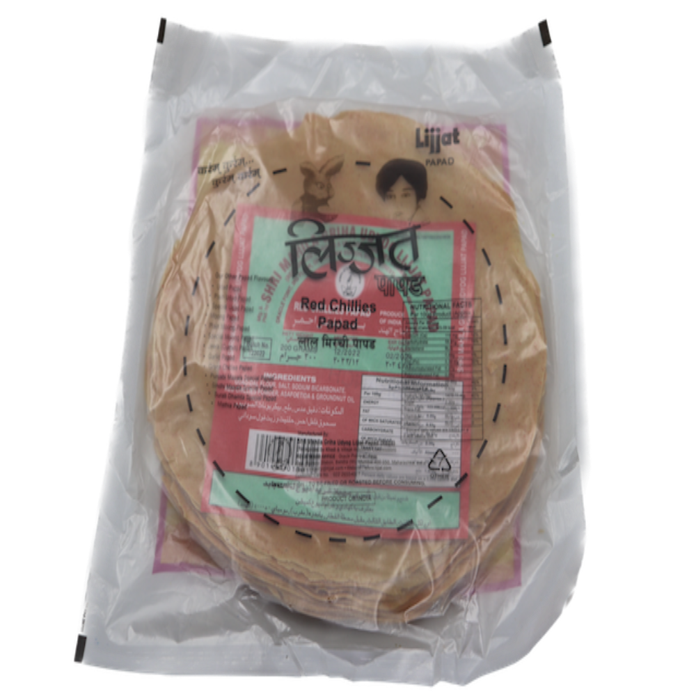 Lijjat Papad Red Chilli | Indian Sweets | Mithai | Regal Plus Mumbai’s ...